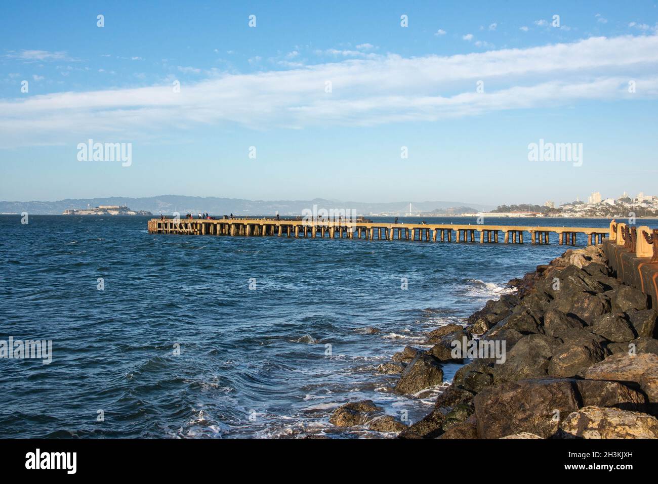 Fishing pier at Candlestick Point, San Francisco, California, U.S.A ...