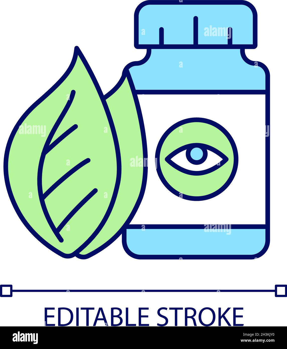 Vision supplements RGB color icon Stock Vector Image & Art - Alamy