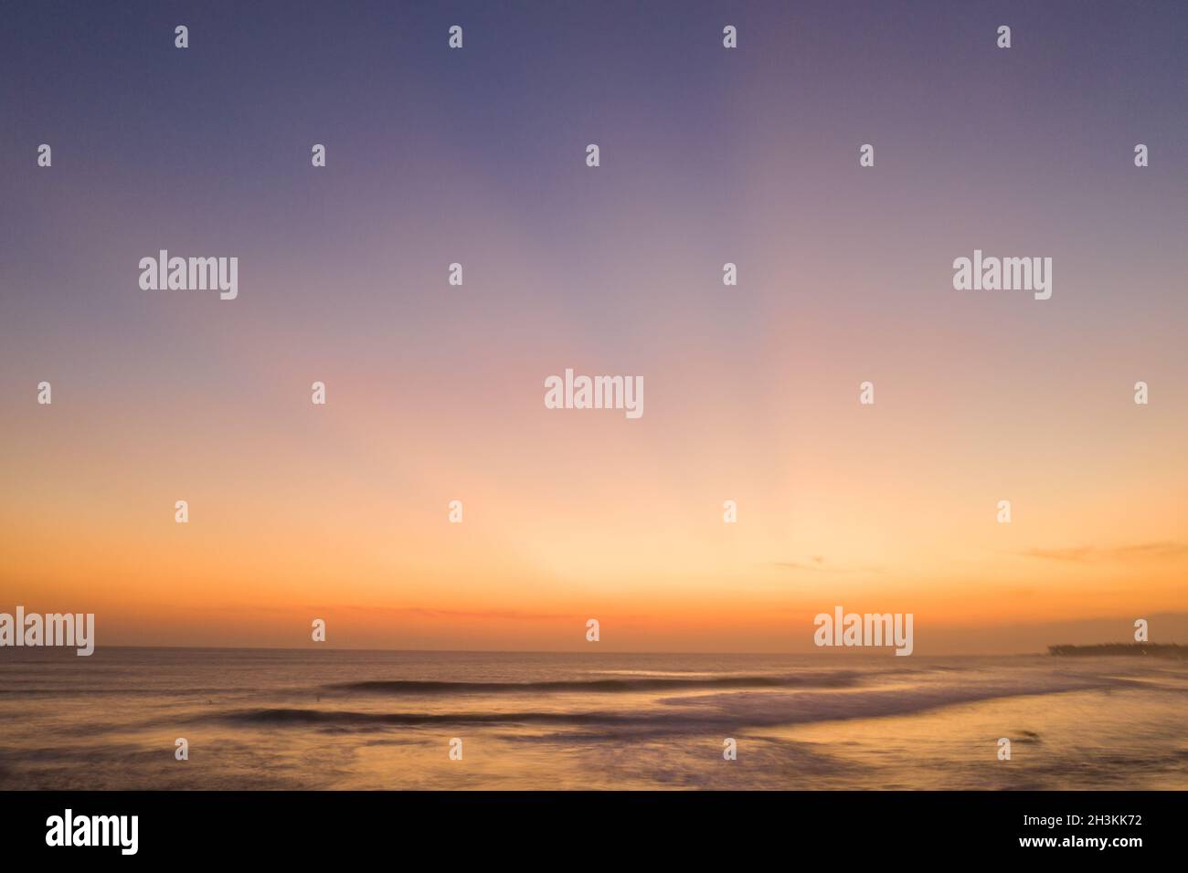 Beautiful sunset over sea aerial hi-res stock photography and images ...