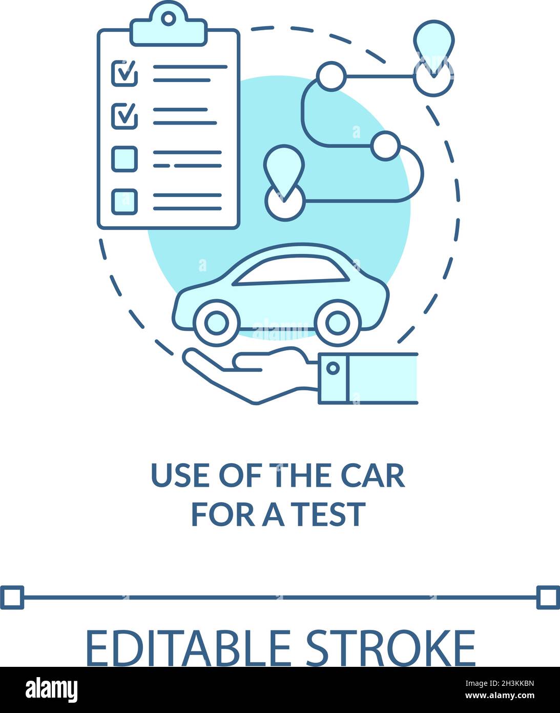 Turquoise blue car Stock Vector Images - Alamy