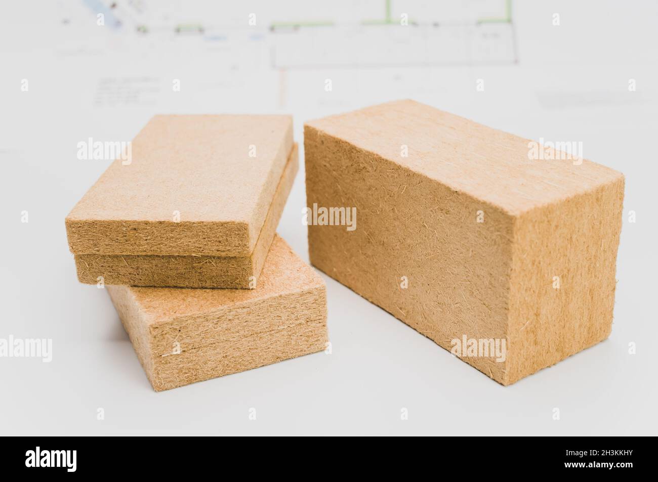 COMO, ITALY - Oct 28, 2021: ecologic natural materials for buildings ...