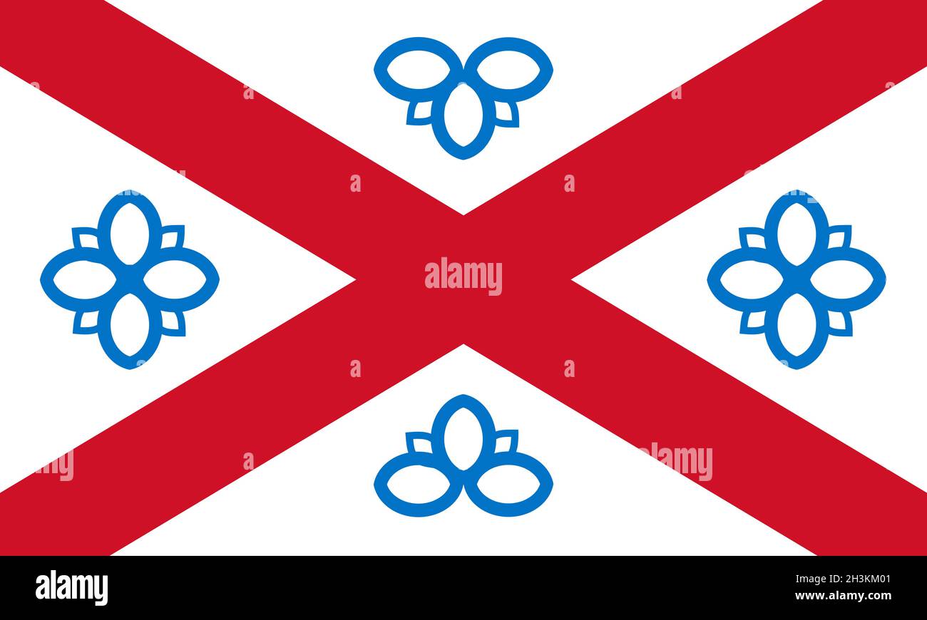 Top view of flag of Penrith town . flag of united kingdom of great ...