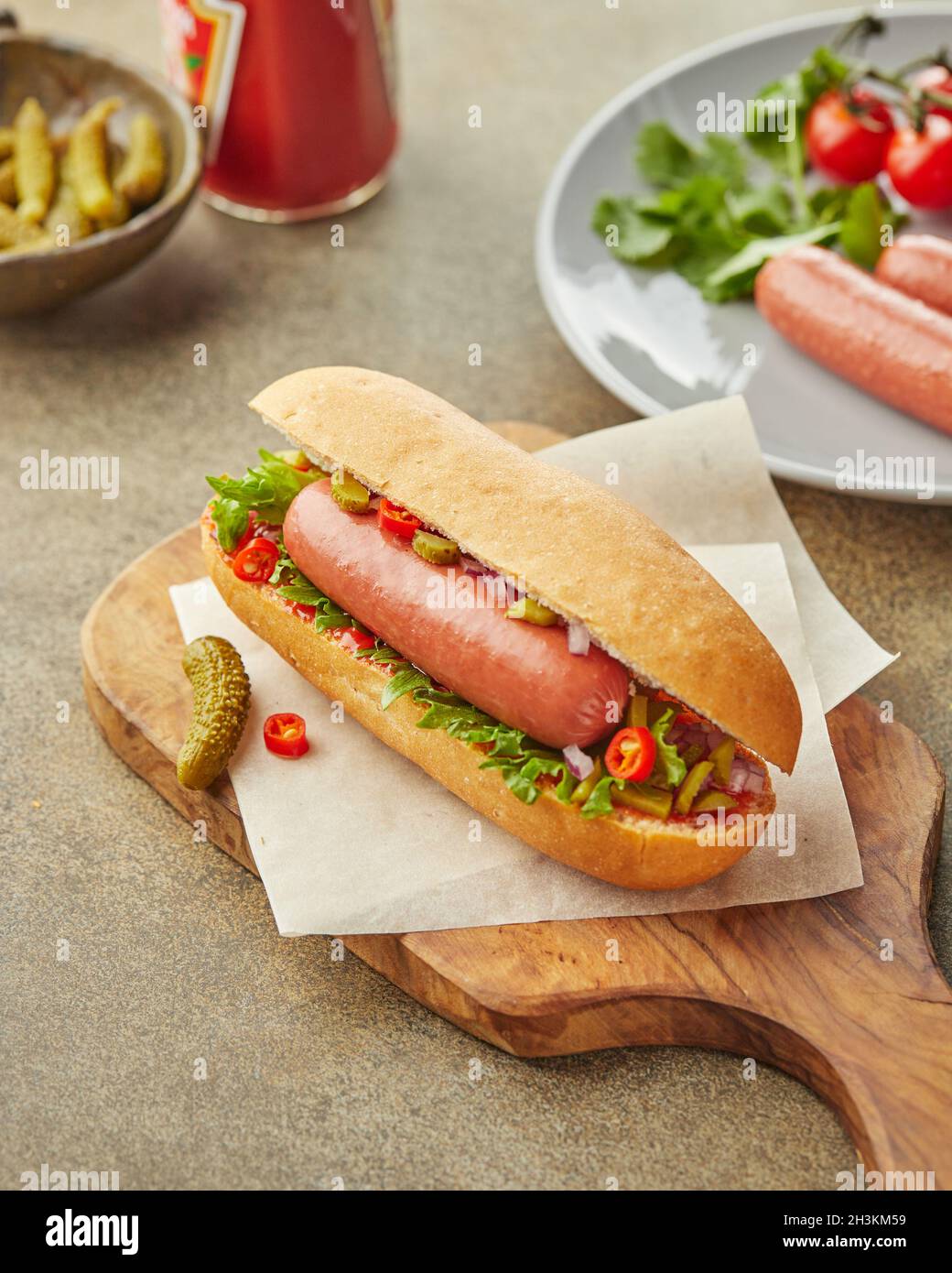 Food usa hot dog hi-res stock photography and images - Alamy