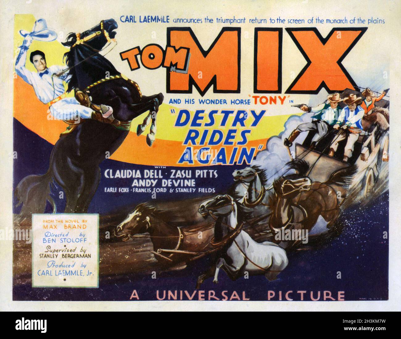 DESTRY RIDES AGAIN (1932), directed by BEN STOLOFF. Credit: UNIVERSAL ...
