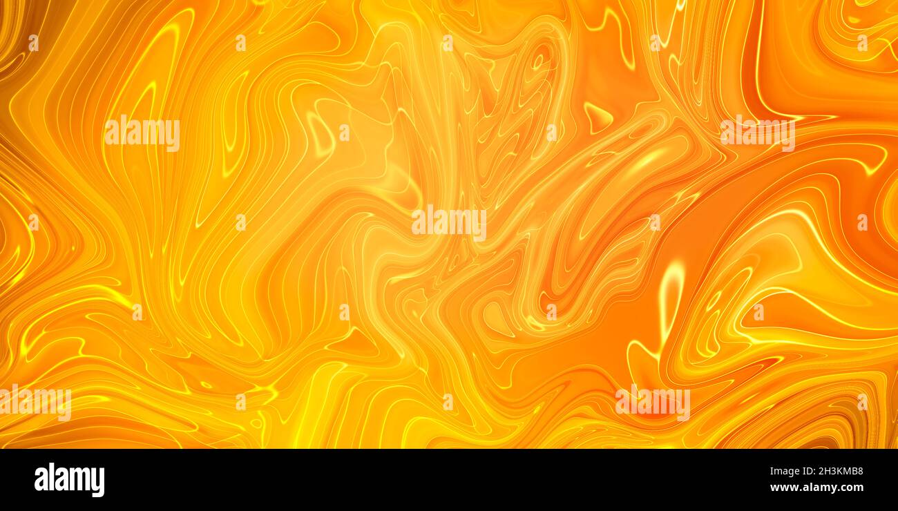 Abstract orange paint background. Acrylic texture with marble pattern ...