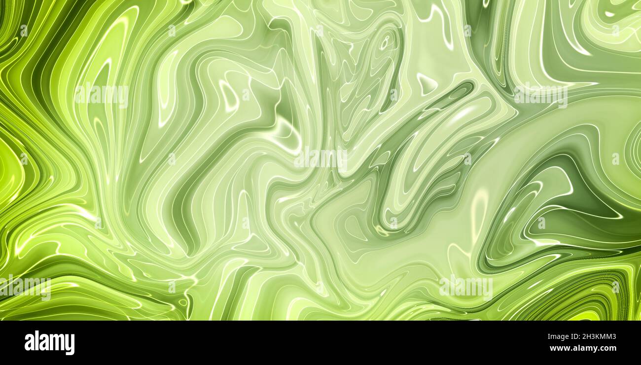 Transparent Green creativity, modern art. Ink colors are amazingly ...