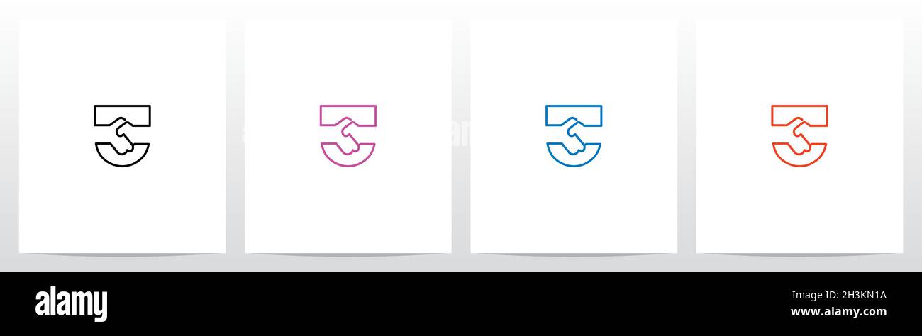 Formal handshake logo hi-res stock photography and images - Alamy