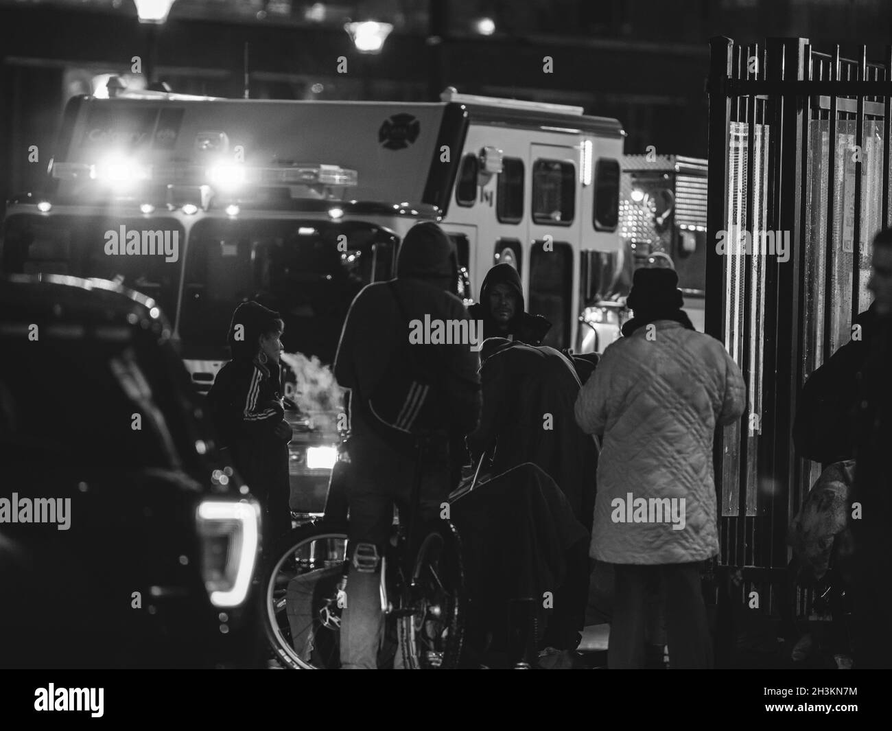 Calgary fire service Black and White Stock Photos & Images - Alamy