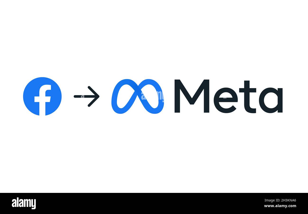 Facebook corporate restructurings and renaming to Meta, changed logo ...