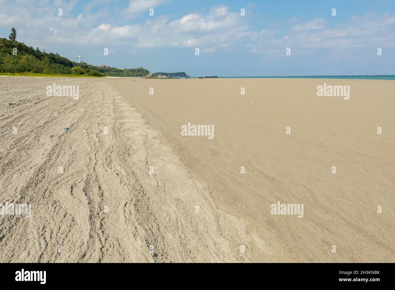 Uppama Beach is seen covered massive amount of pumice stones apparently ...