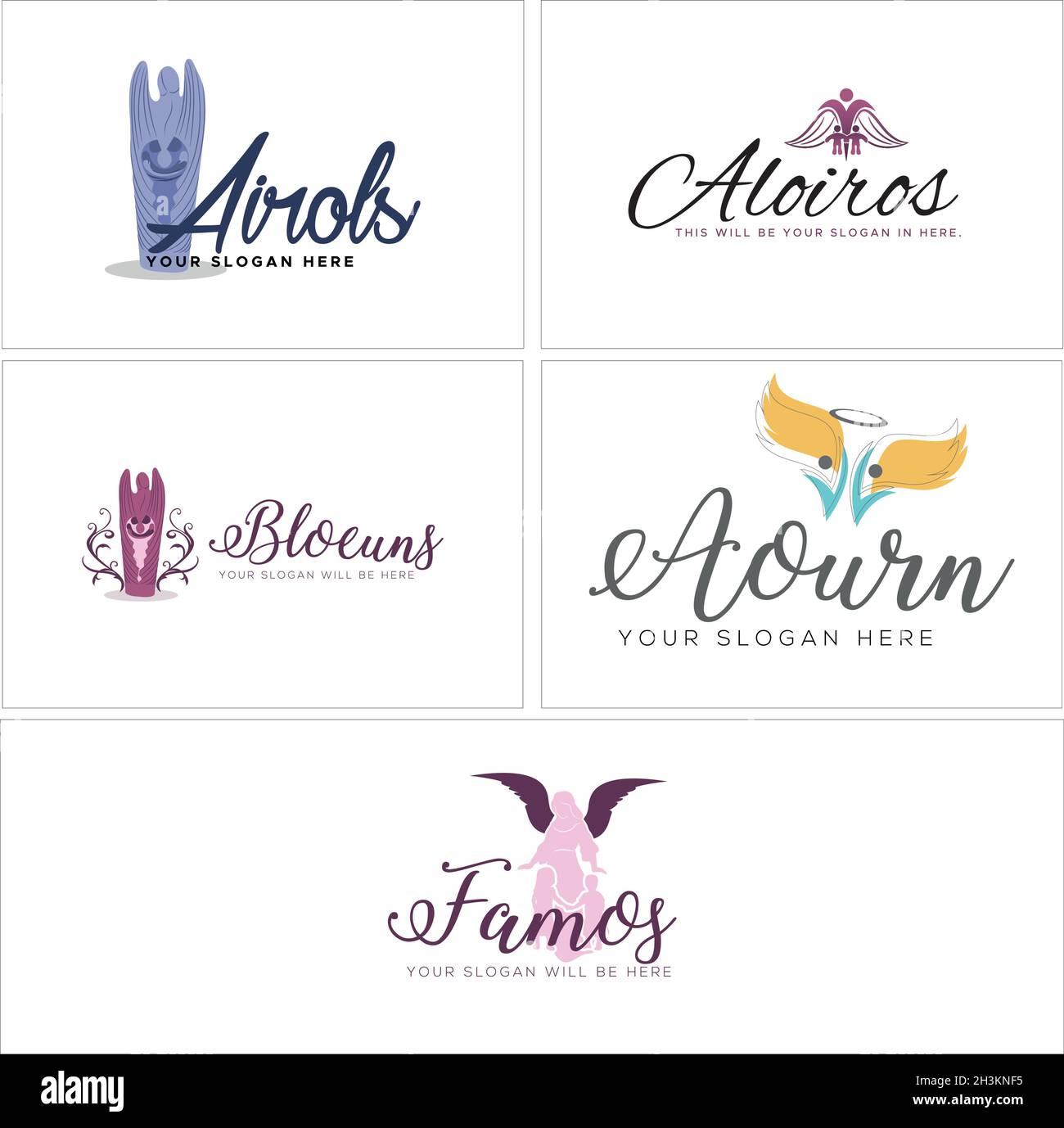 Angel Wings Logo Design