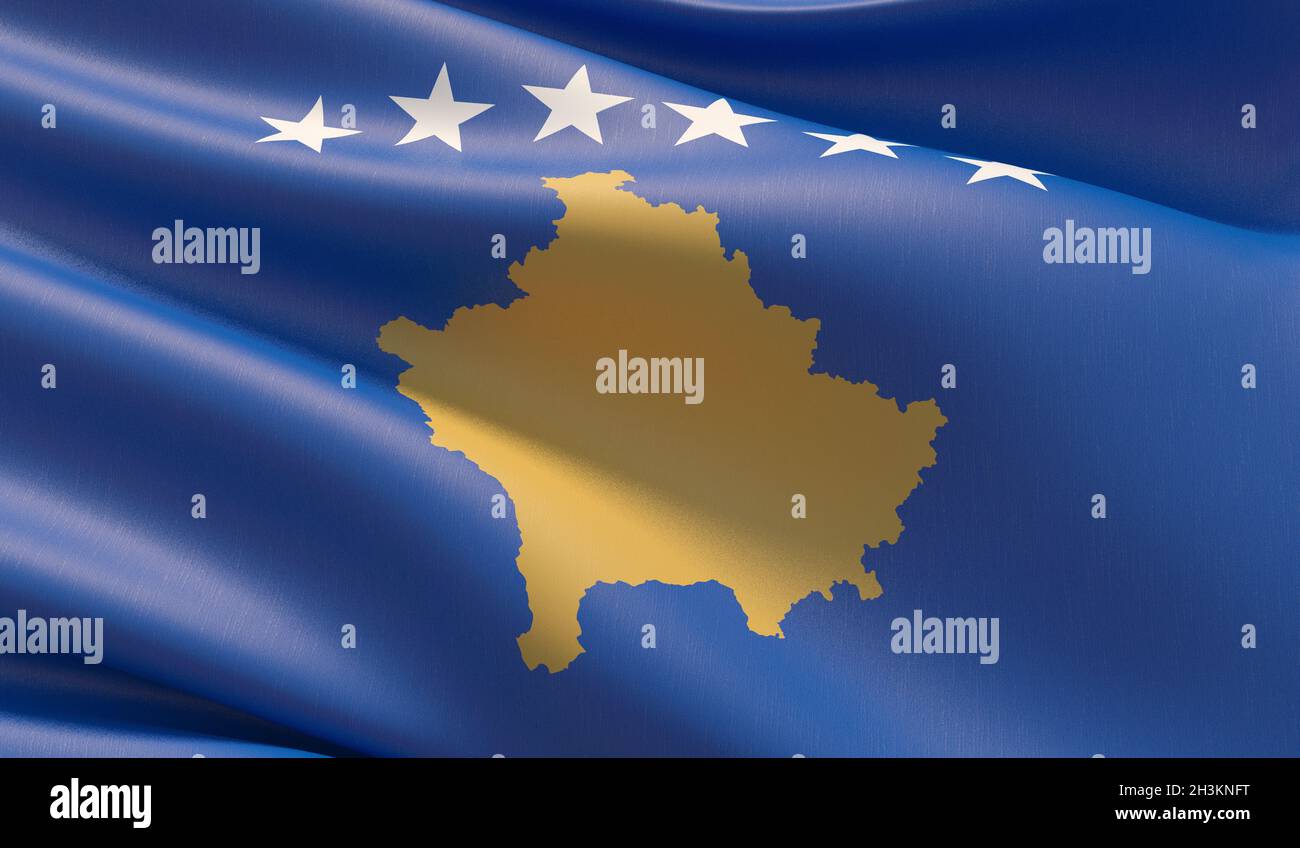 Flag of the kosovo hi-res stock photography and images - Alamy