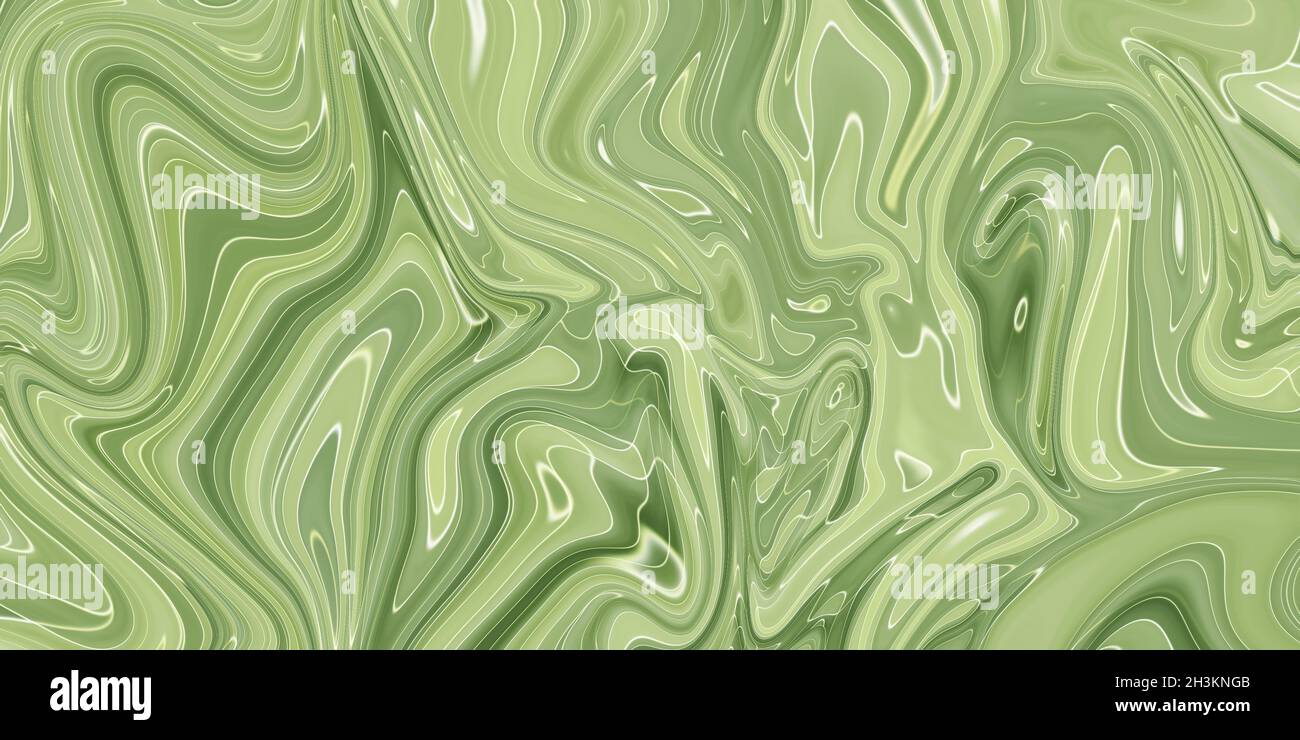 Transparent Green creativity, modern art. Ink colors are amazingly ...