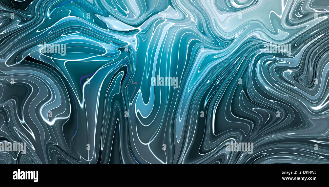 Marbled blue abstract background. Liquid marble pattern Stock Photo - Alamy