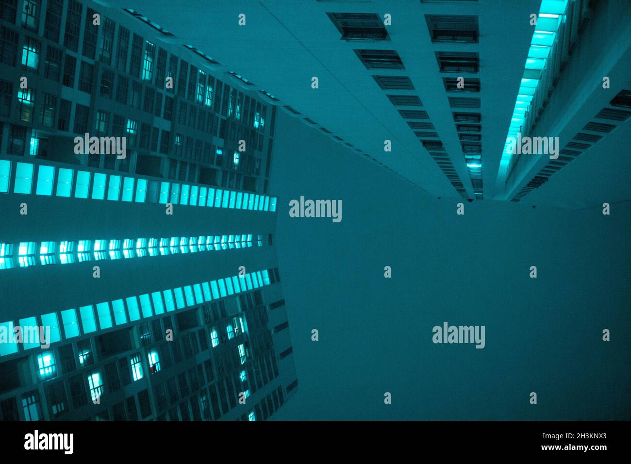 Skyscraper window view night hi-res stock photography and images - Alamy