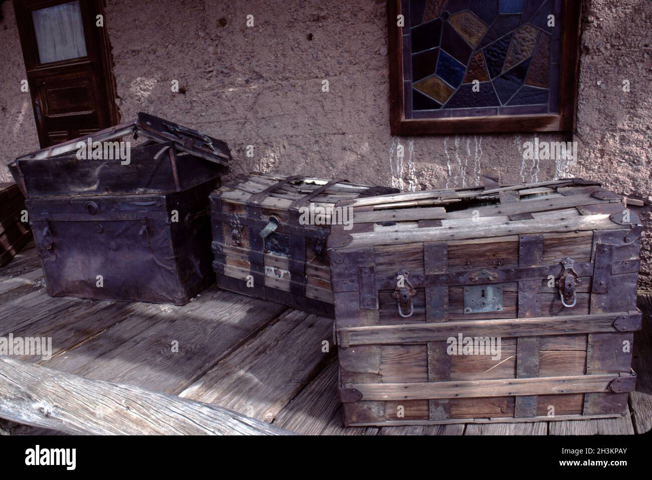 Yermo, CA. U.S.A. 1980s. Calico State Historical Landmark. Silver ...