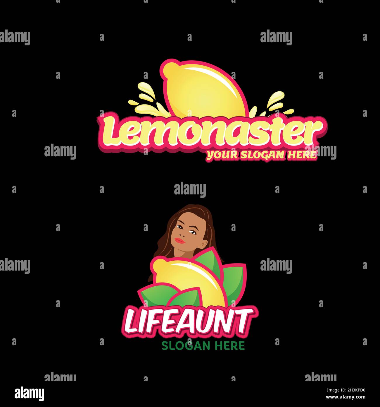 Lemon drink splash Stock Vector Images - Alamy