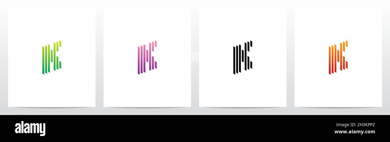 Partition Formed Letter Logo Design K Stock Vector Image & Art - Alamy