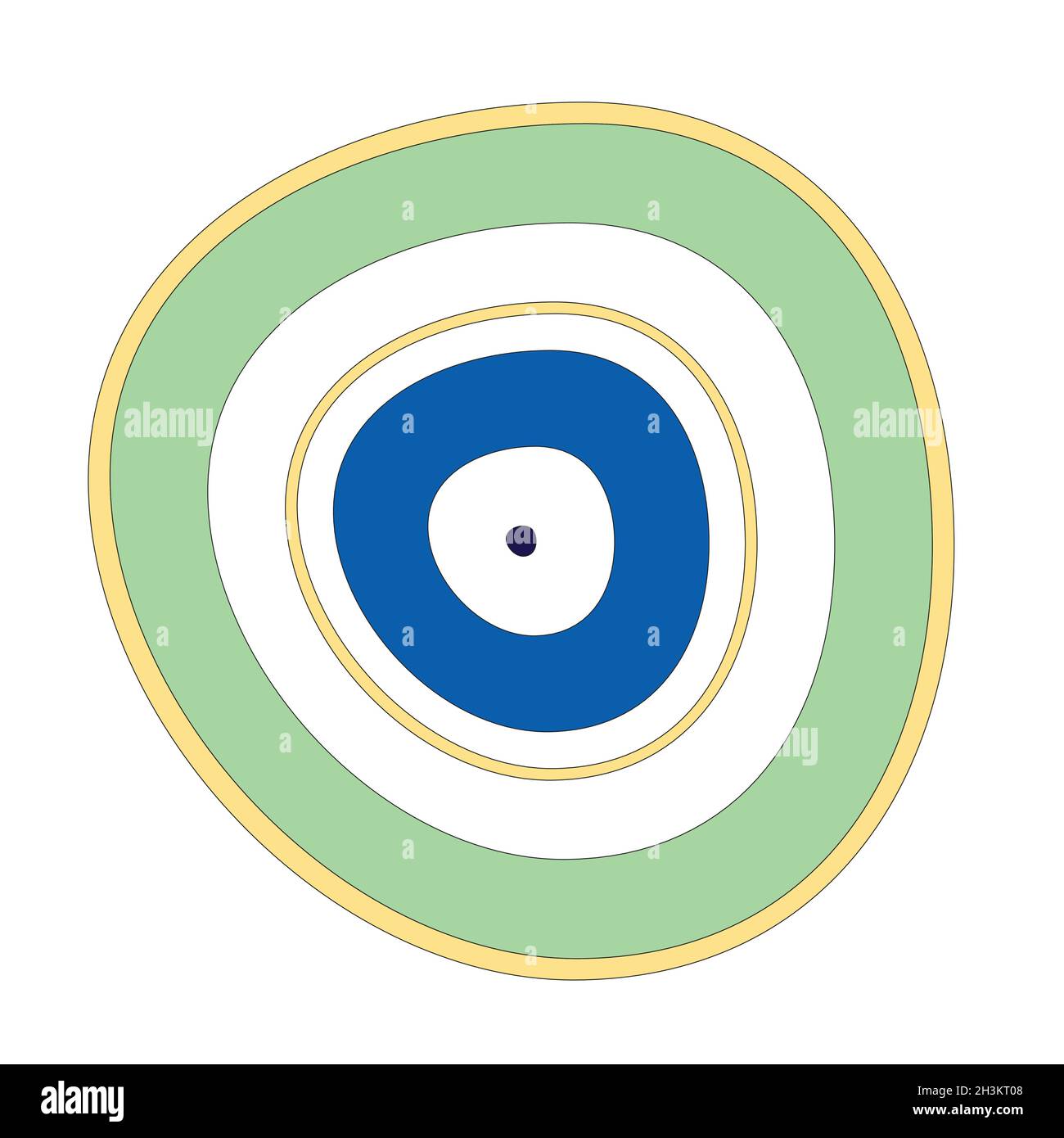 colorful evil eye vector - mint and blue colors Stock Vector Image ...
