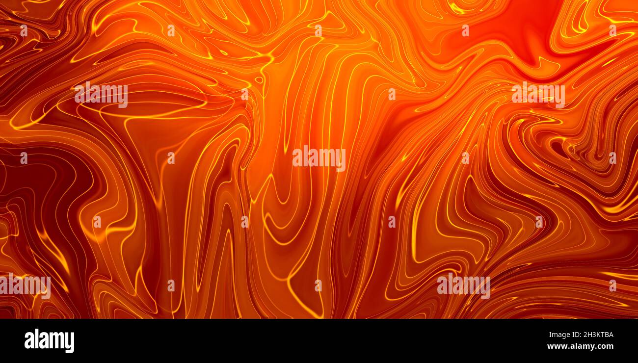 Abstract orange paint background. Acrylic texture with marble pattern ...