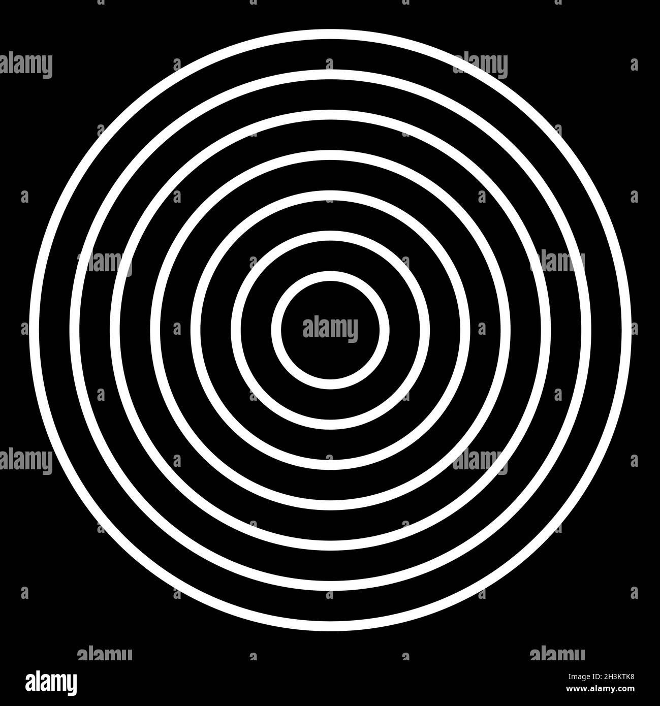 Concentric, circular, radial circles, rings - stock vector illustration ...
