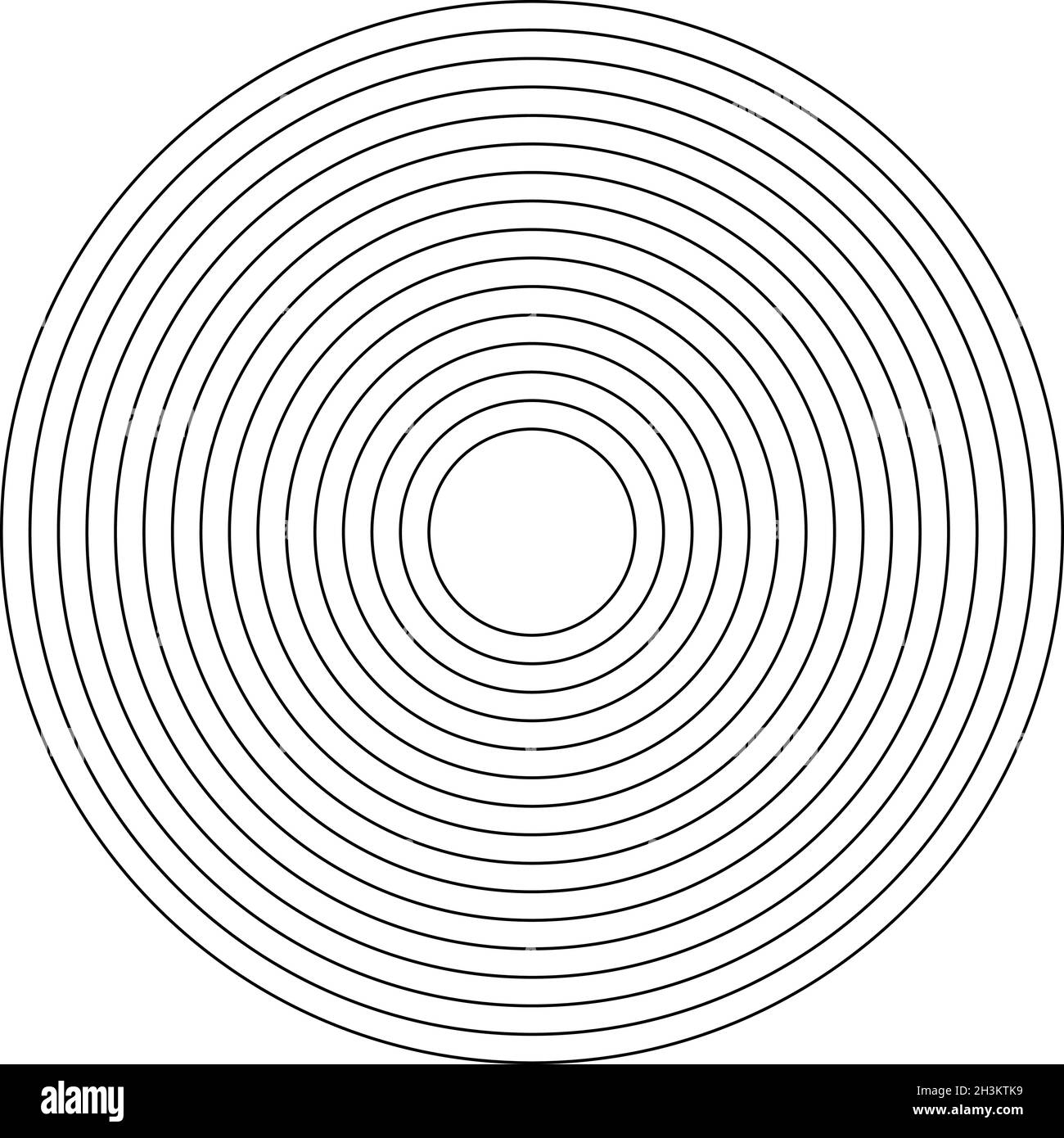 Concentric, circular, radial circles, rings - stock vector illustration ...