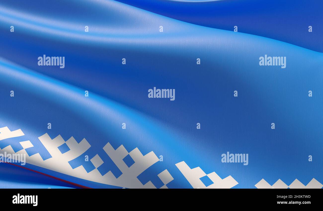 High resolution close-up 3D illustration. Flags of the federal subjects ...
