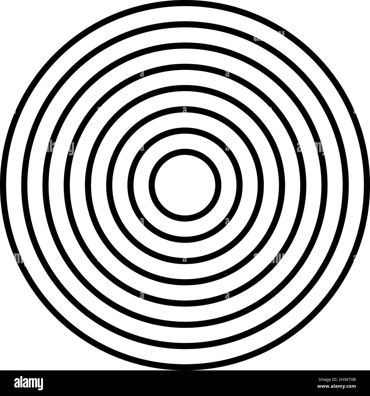 Concentric, circular, radial circles, rings - stock vector illustration, clip-art graphics Stock ...