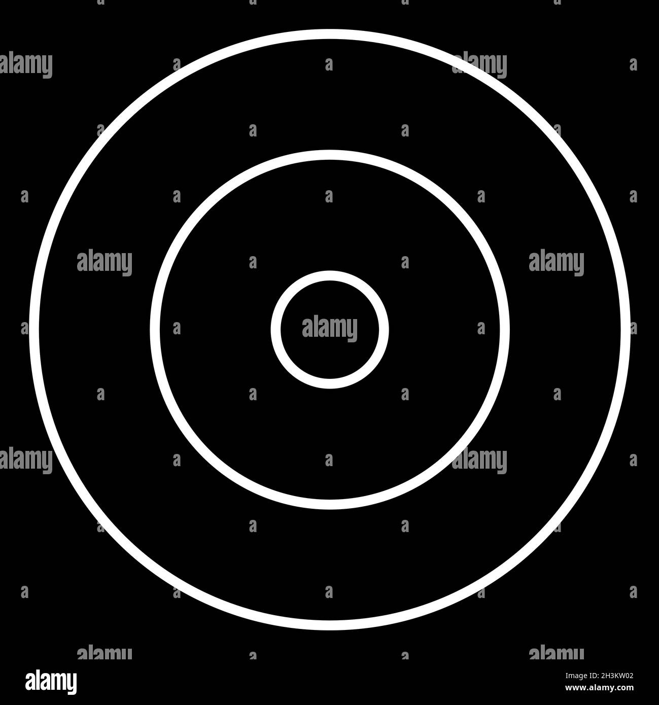 Concentric, circular, radial circles, rings - stock vector illustration ...