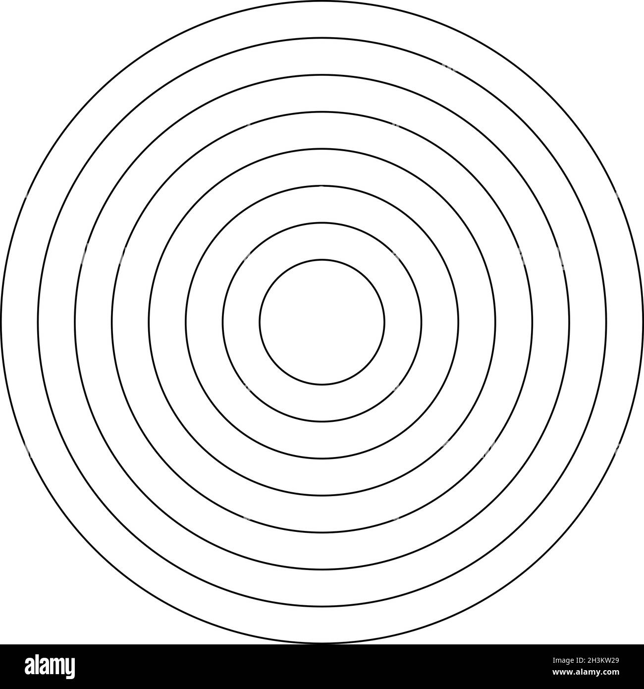 Concentric, circular, radial circles, rings - stock vector illustration ...