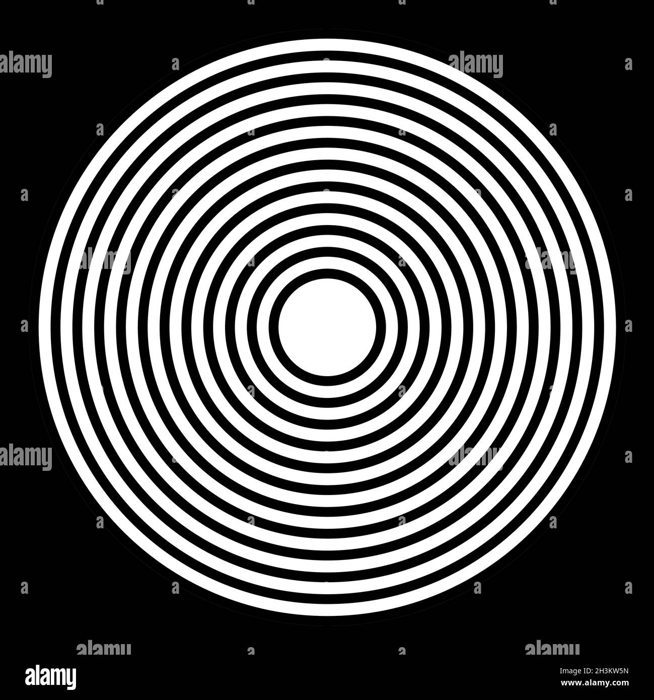 Concentric, circular, radial circles, rings - stock vector illustration ...