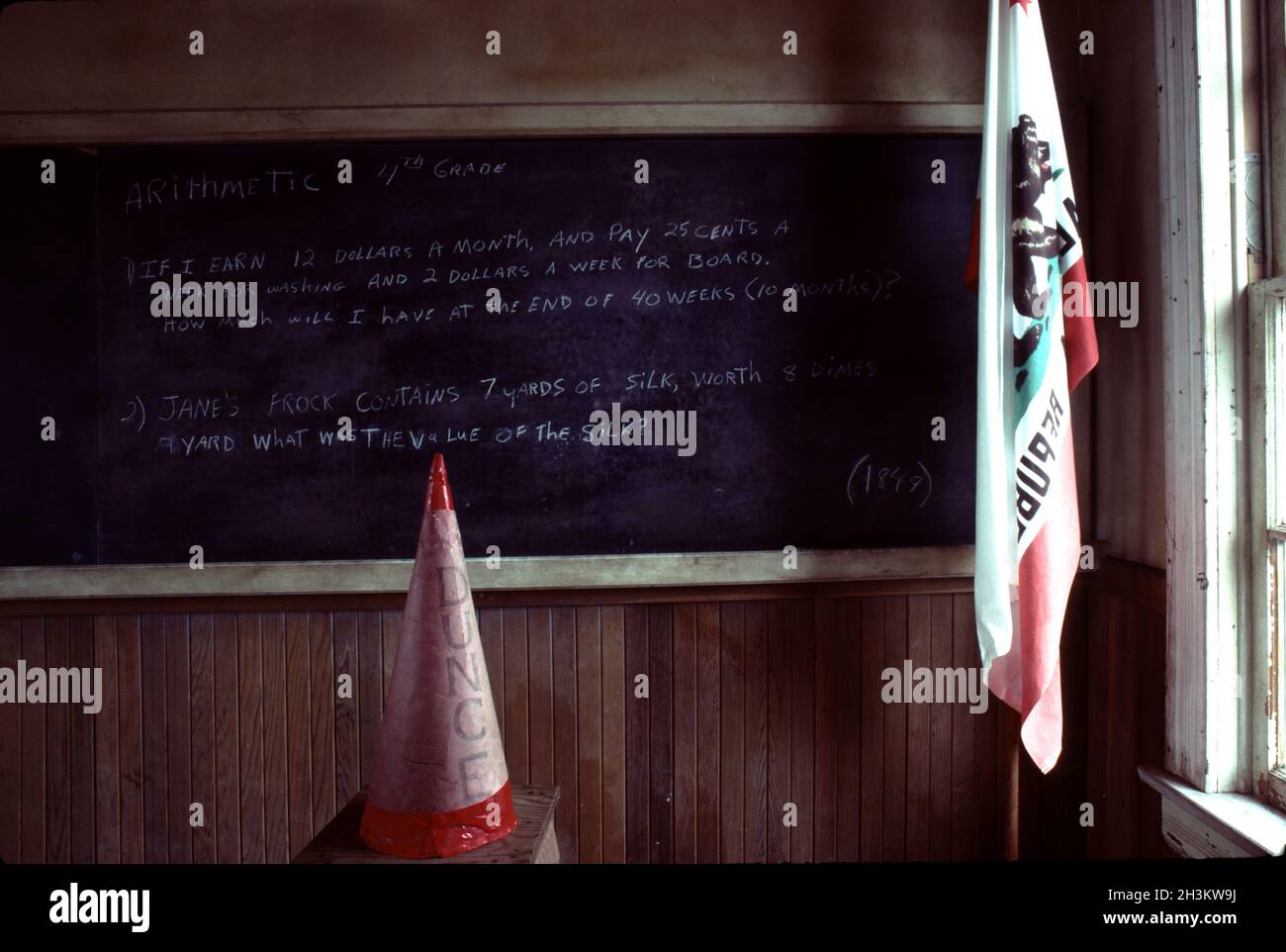 Yermo, CA. U.S.A. 1980s. Calico State Historical Landmark. Silver ...