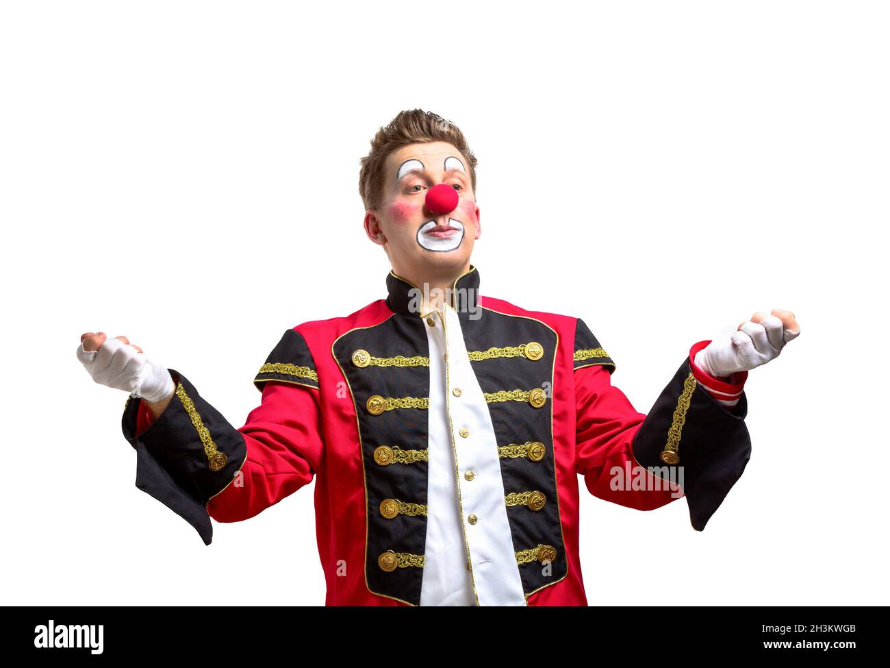 A funny clown with smiling joyful expression Stock Photo - Alamy