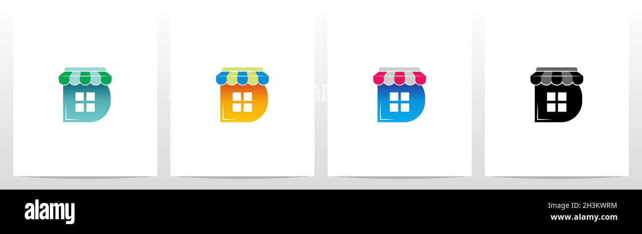 Store Roof On Letter Logo Design D Stock Vector Image & Art - Alamy