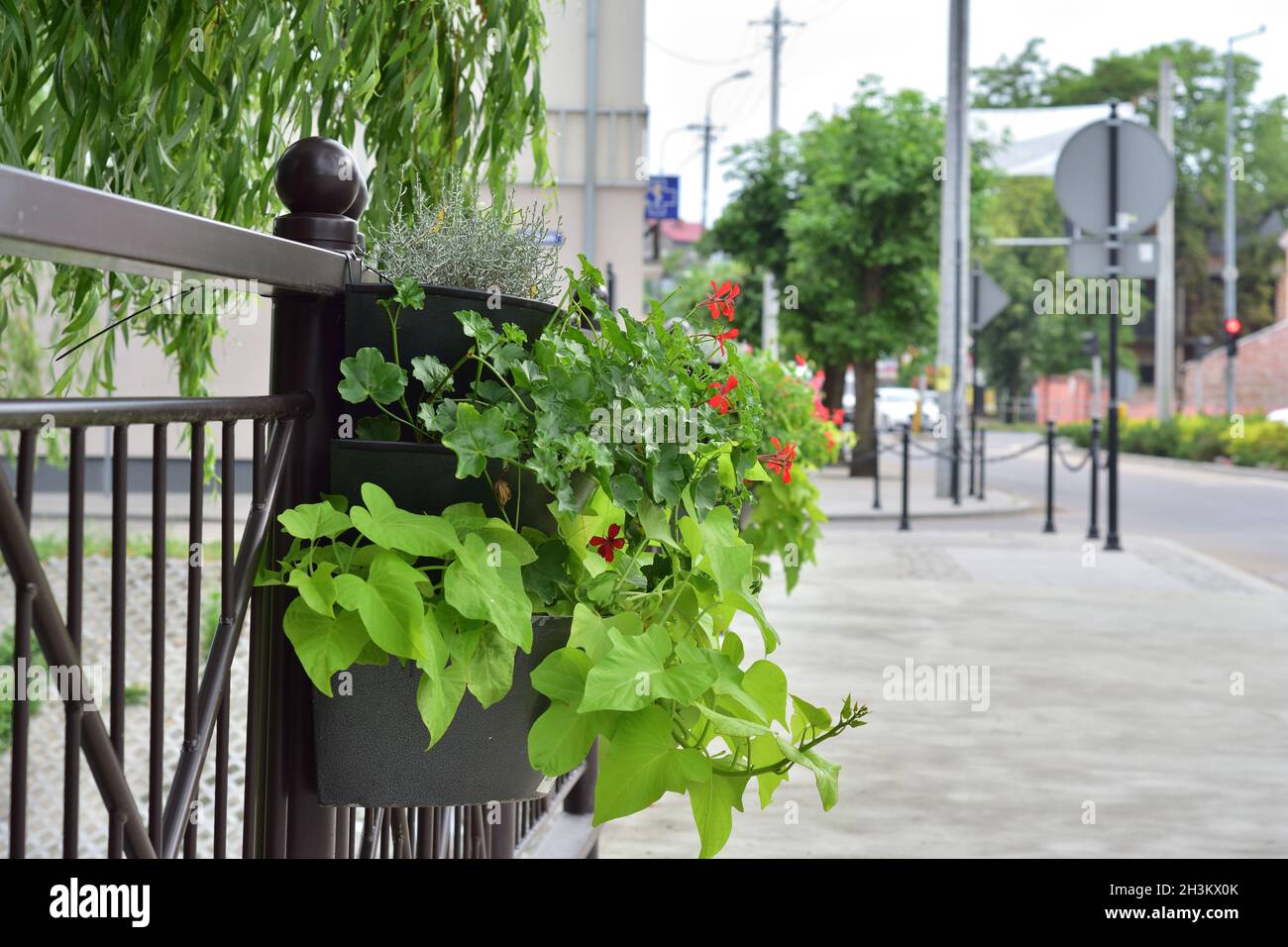 Flower design in railing hi-res stock photography and images - Alamy