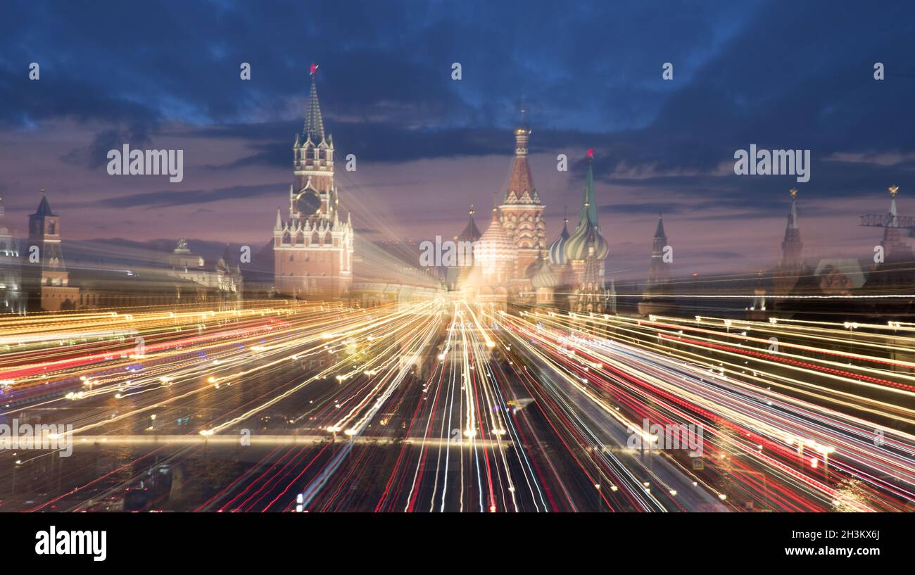 Moscow street scene hi-res stock photography and images - Alamy