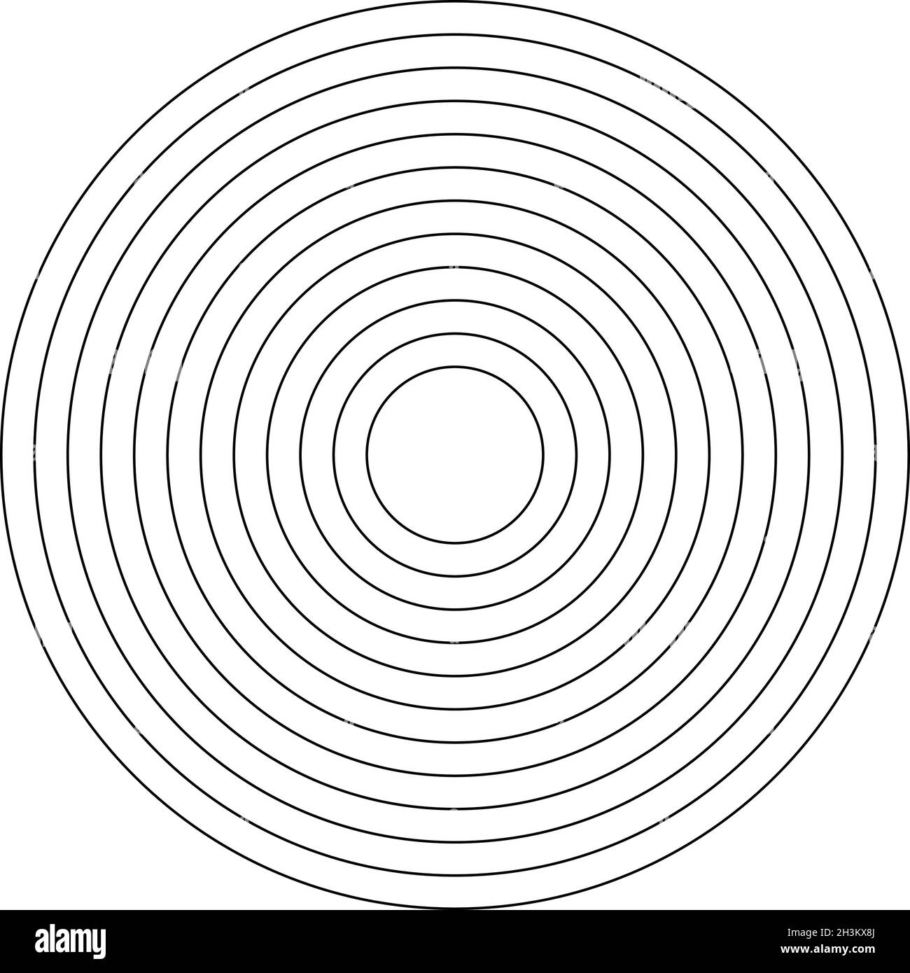 Concentric, circular, radial circles, rings - stock vector illustration, clip-art graphics Stock ...