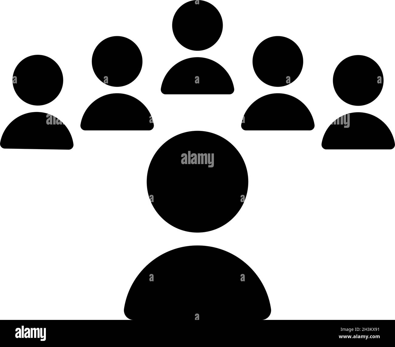 Human, people character, avatar icon, symbol. Personnel, staff ...