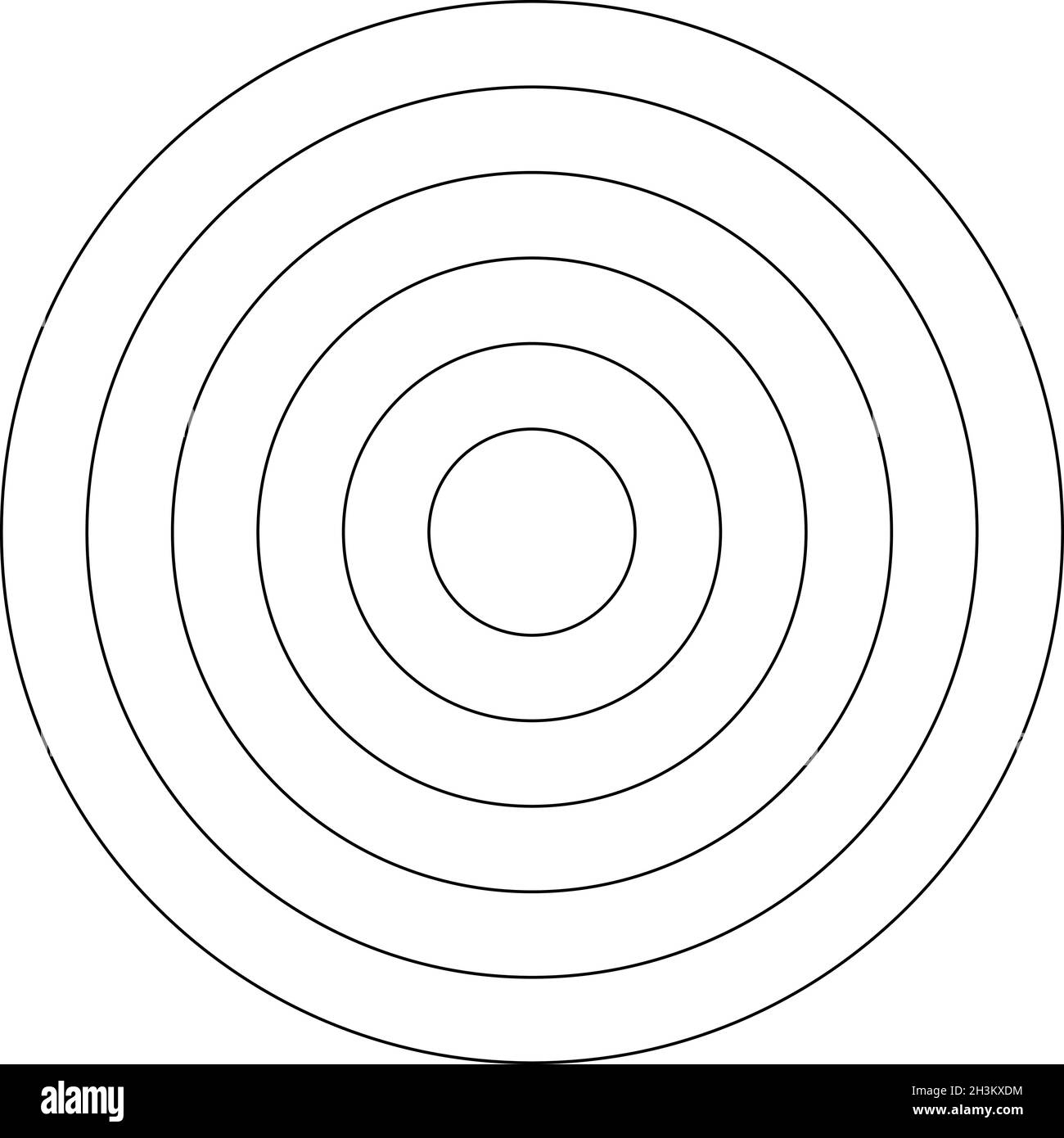 Concentric, circular, radial circles, rings - stock vector illustration ...