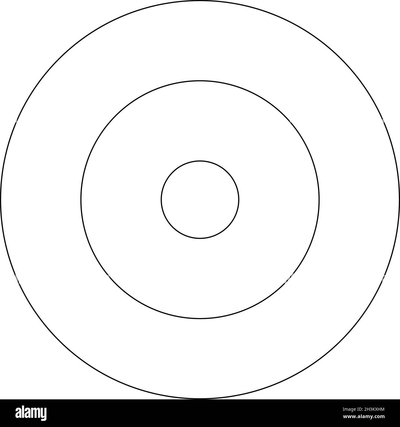 Concentric, circular, radial circles, rings - stock vector illustration ...