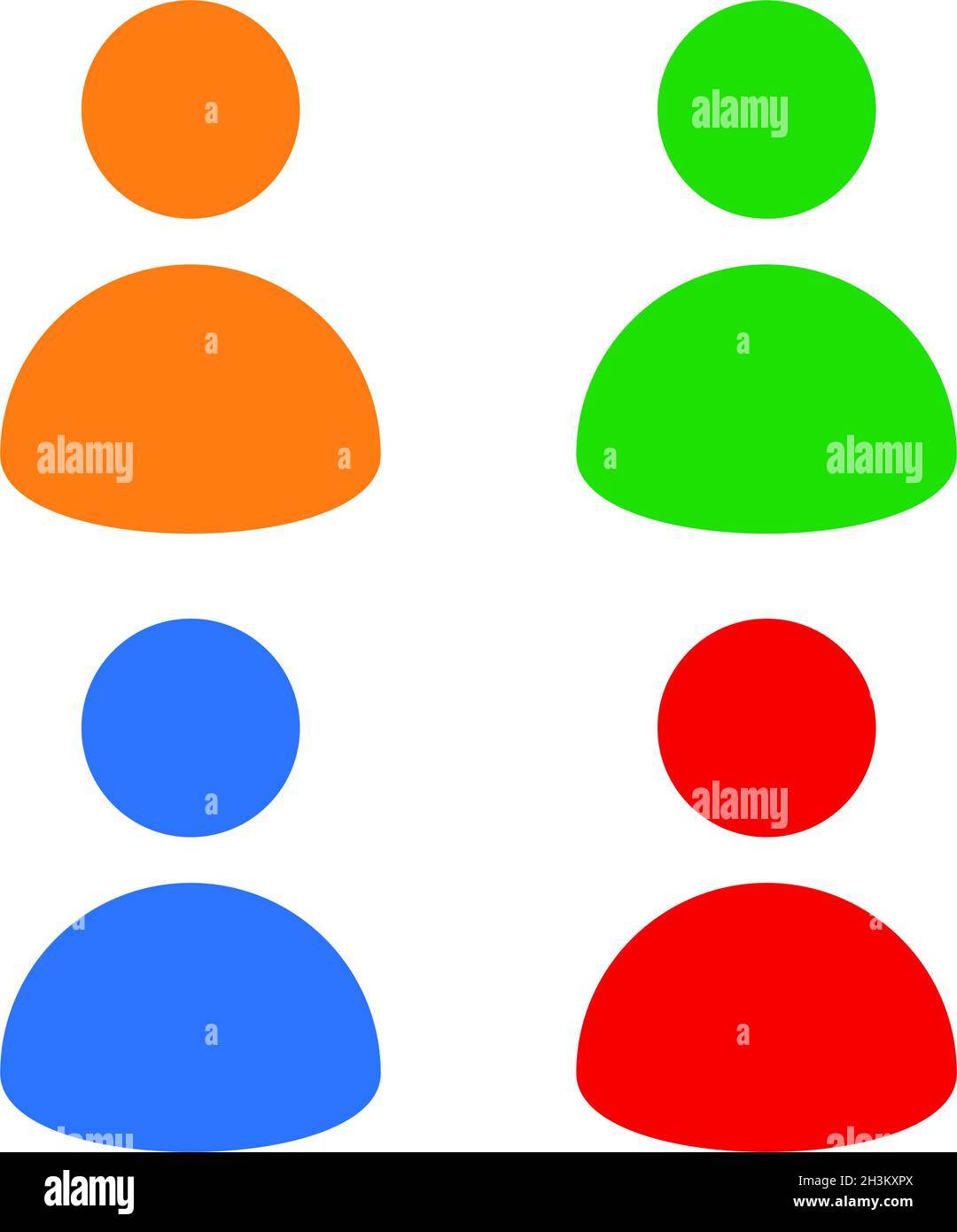 Human, people character, avatar icon, symbol. Personnel, staff ...
