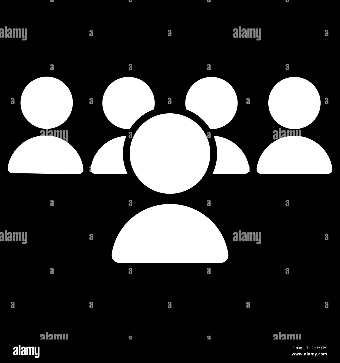Human, people character, avatar icon, symbol. Personnel, staff ...