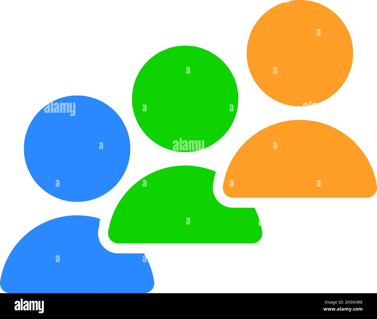 Human, people character, avatar icon, symbol. Personnel, staff ...