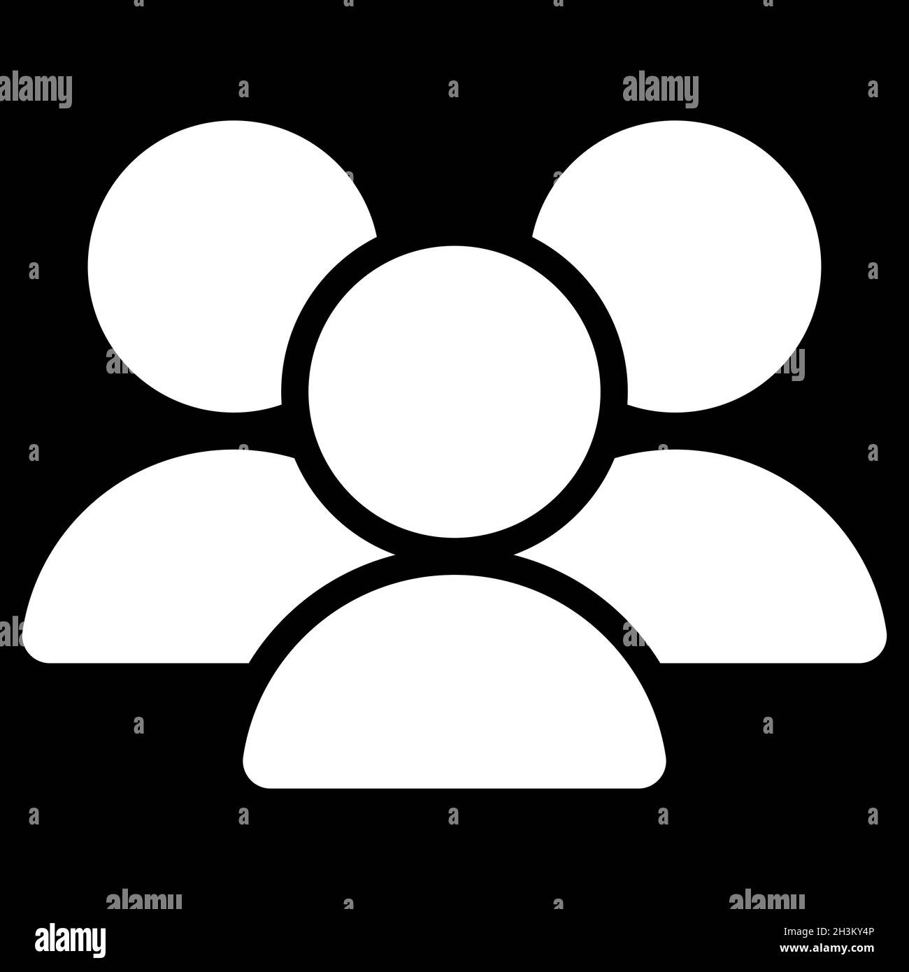 Human, people character, avatar icon, symbol. Personnel, staff ...