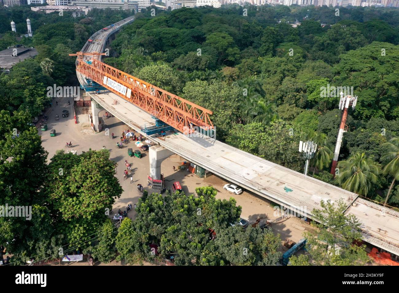 Dhaka, Bangladesh - October 29, 2021: The under construction Bangladesh ...