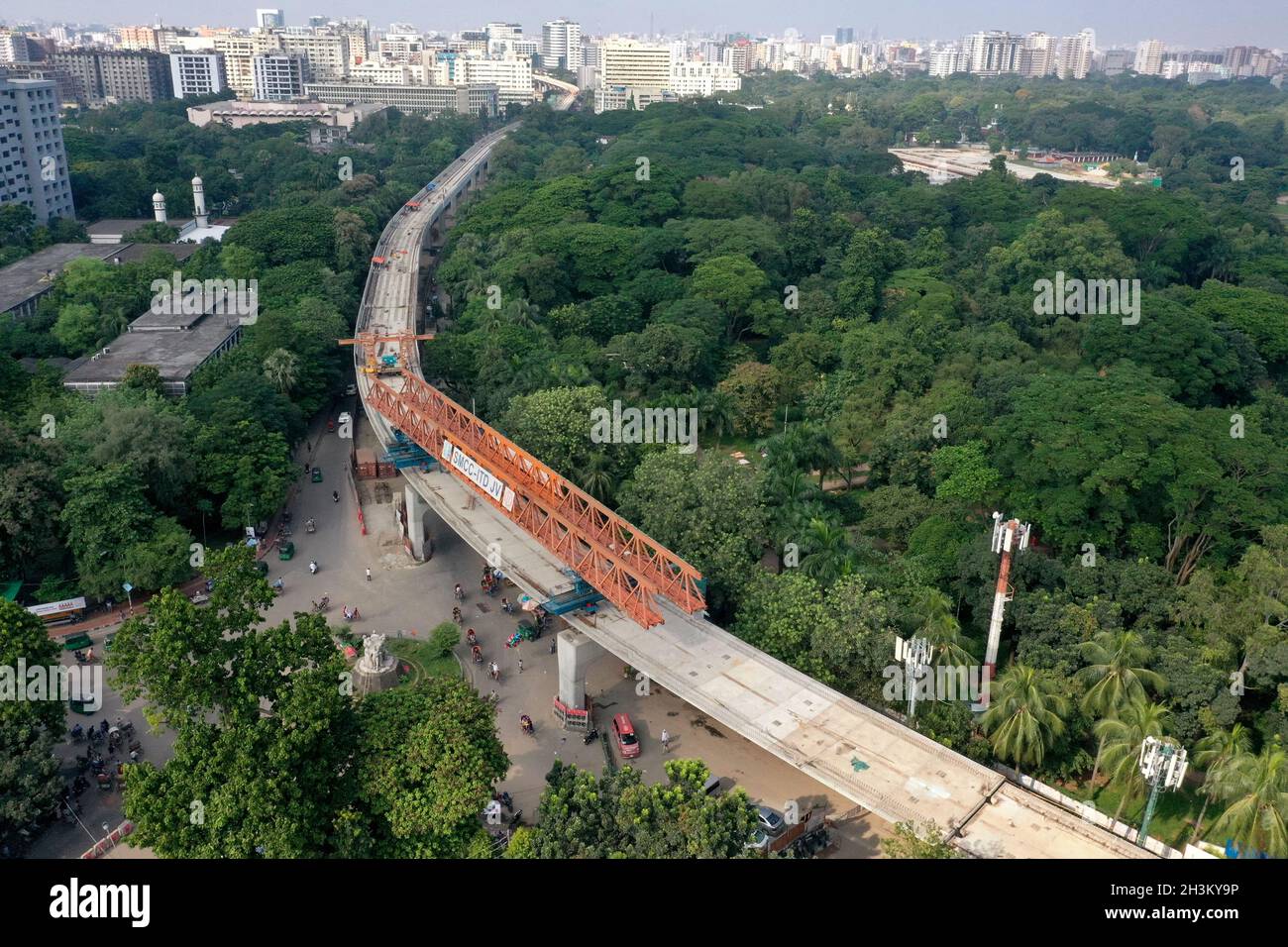 Dhaka, Bangladesh - October 29, 2021: The under construction Bangladesh ...