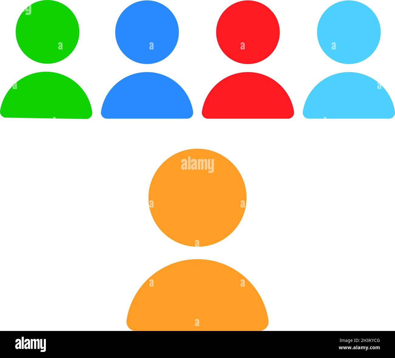 Human, people character, avatar icon, symbol. Personnel, staff ...