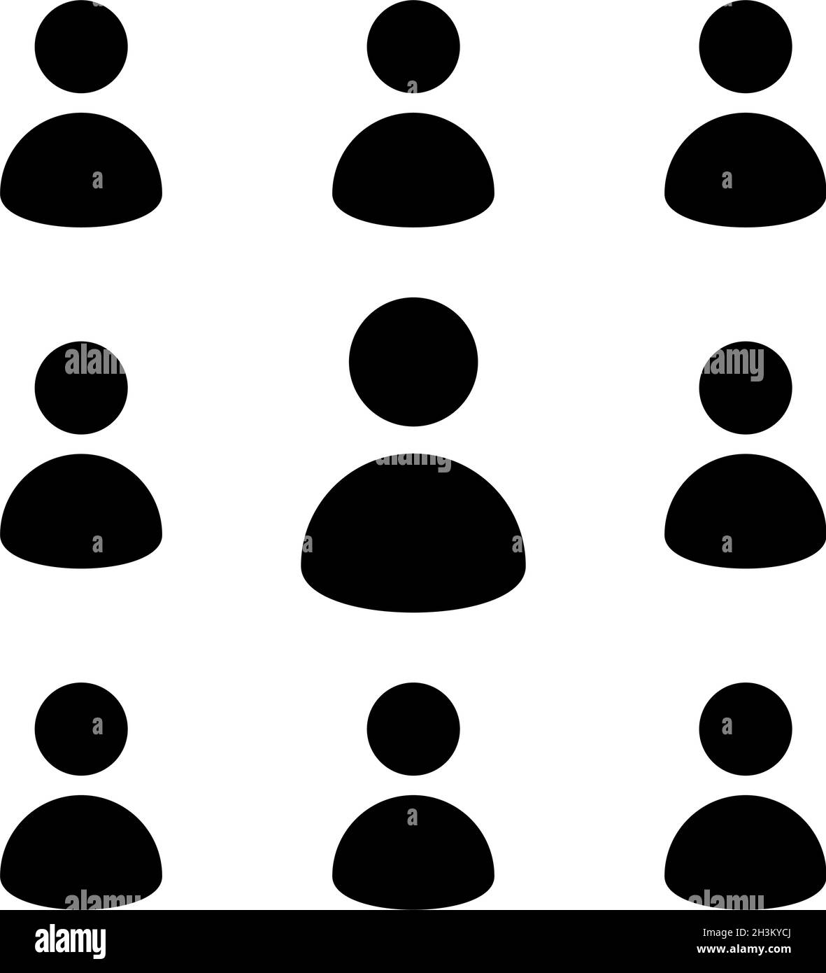 Human, people character, avatar icon, symbol. Personnel, staff ...