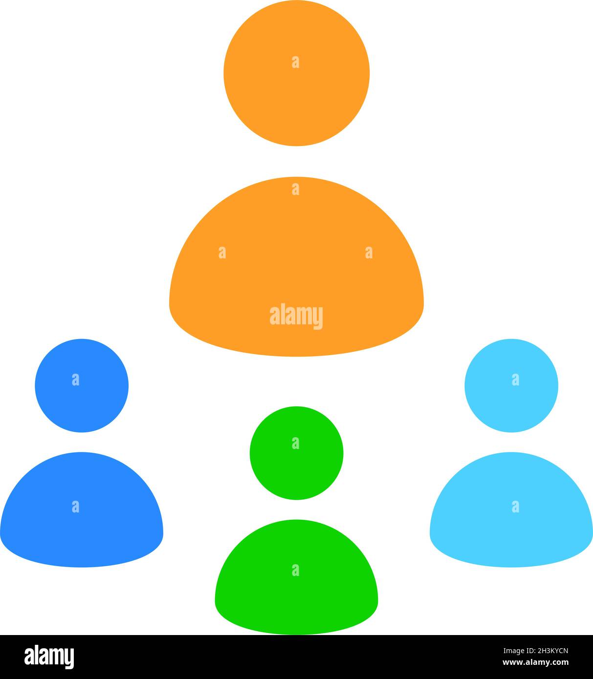 Human, people character, avatar icon, symbol. Personnel, staff ...