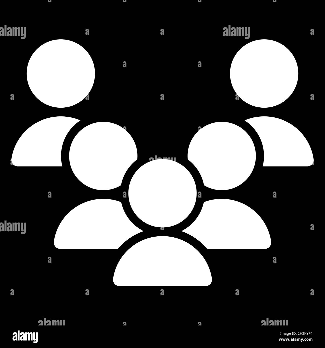 Human, people character, avatar icon, symbol. Personnel, staff ...